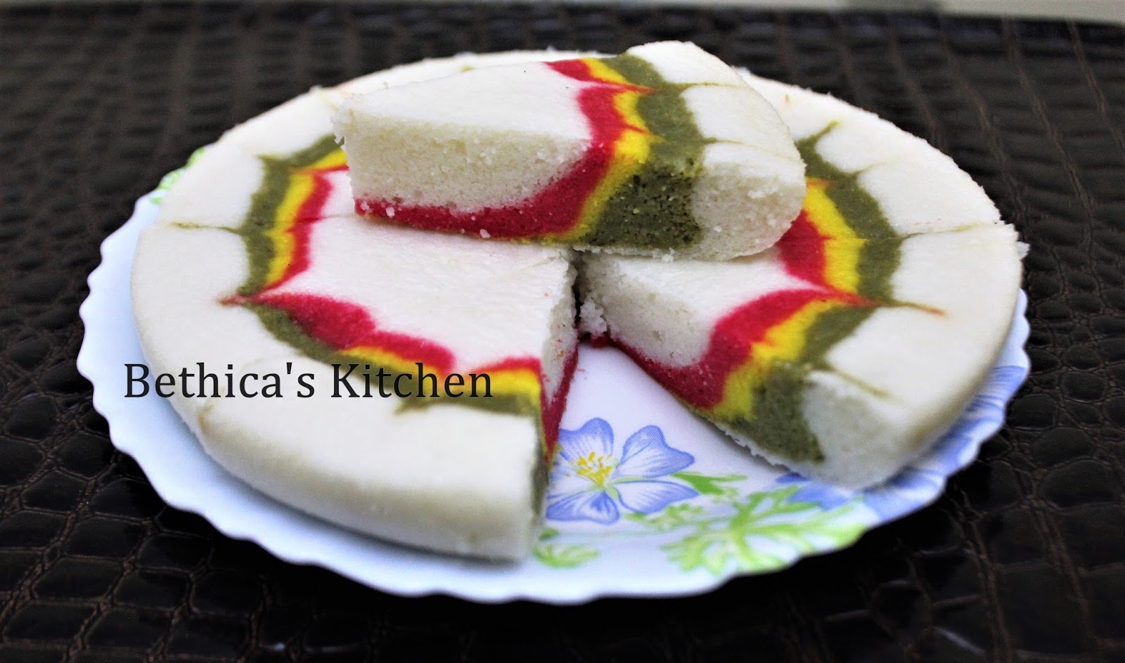 Bethica's Kitchen Flavours: Multi Coloured Designer Idli Cake