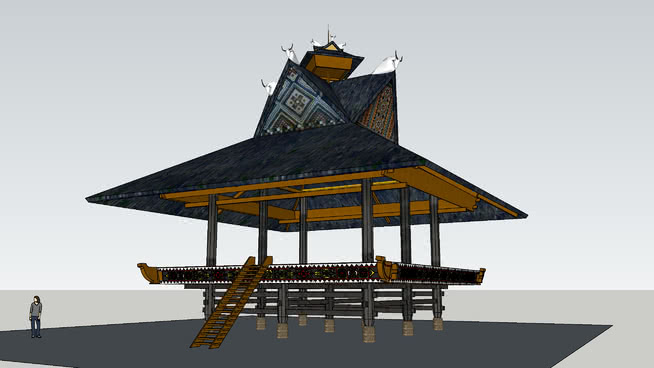 Bagian-bagian Arsitektur Jambur Tradisional Karo - Karokabar | Media ...