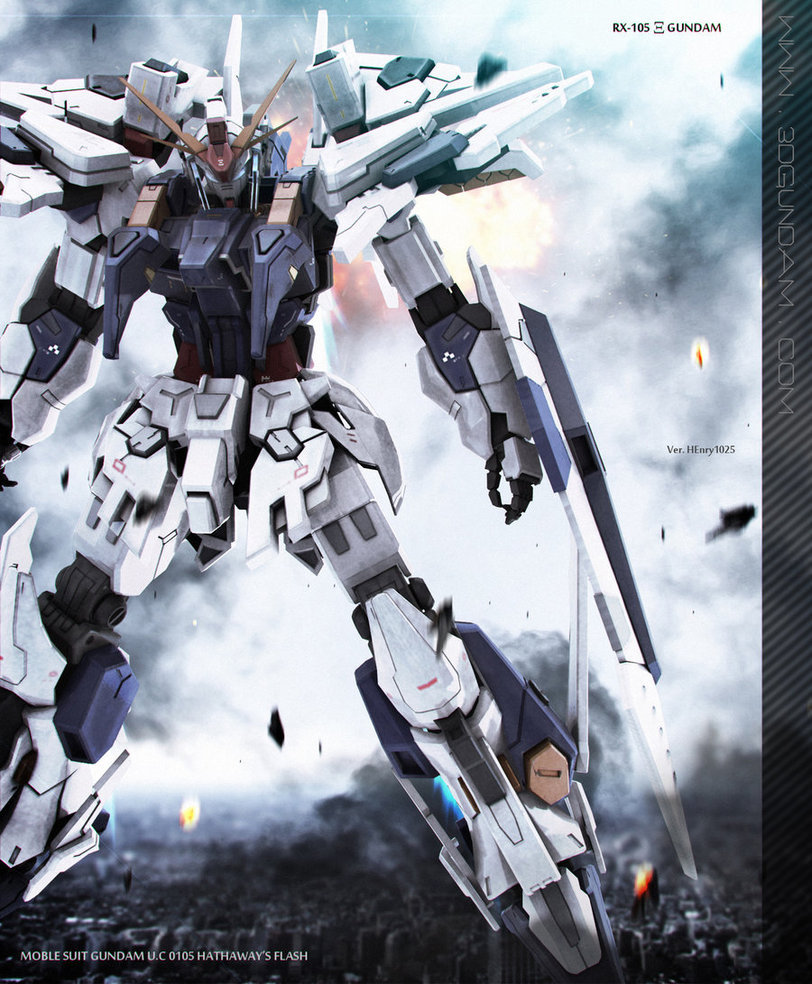 Gundam Digital art RX-105 Xi Gundam ver. Henry1025 - Gundam Kits ...