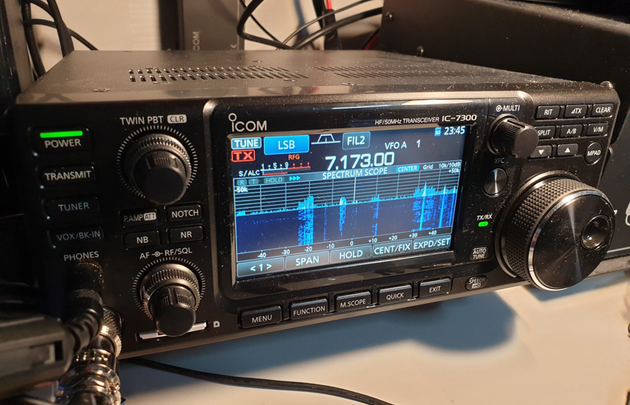 OH2DD: IC-7300 Kansanradio