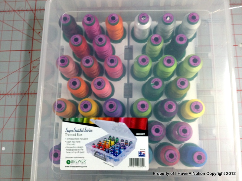 I Have A Notion: Isacord Super Satchel Thread Organizer