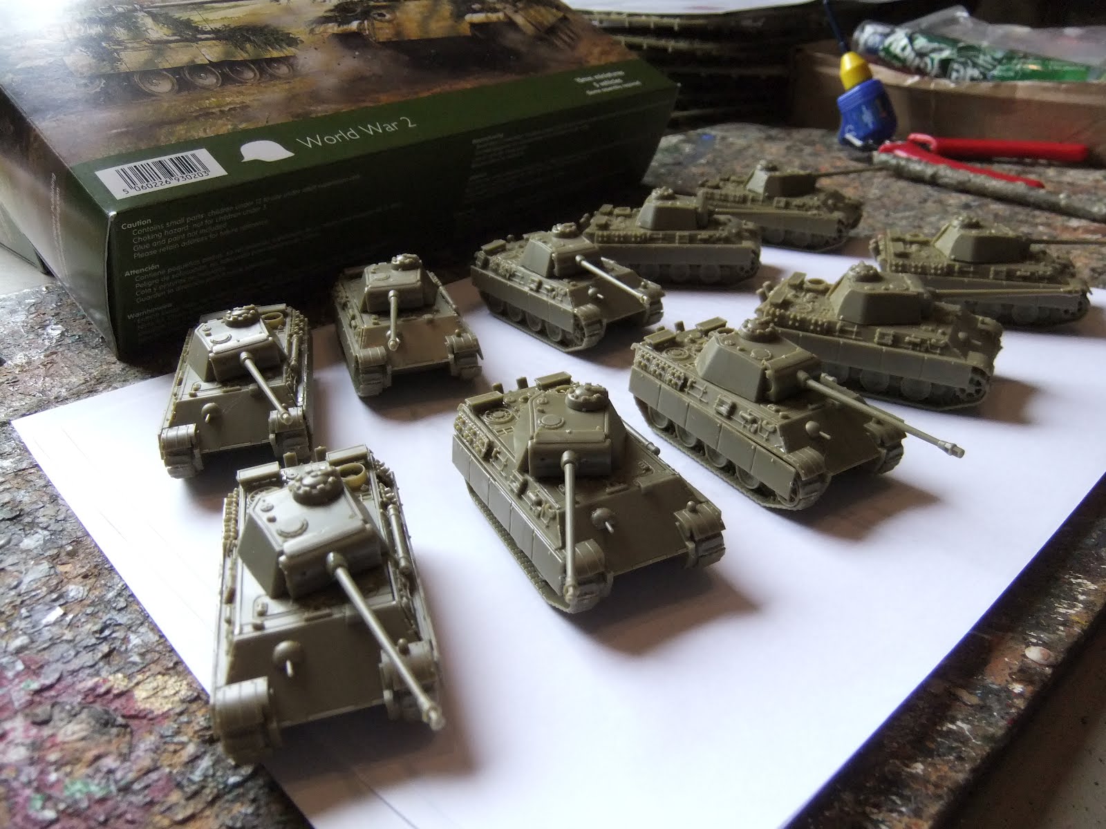 SHADOWKINGS: 15mm Panther G Plastic Soldier Tanks