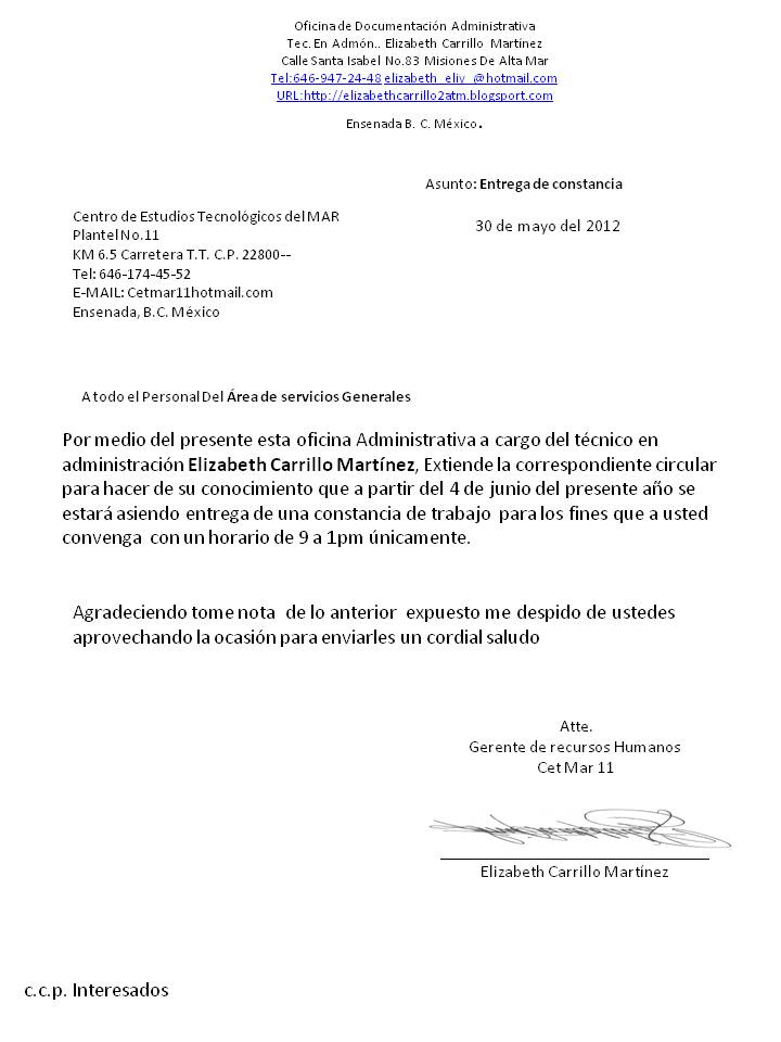 Guia documentacion Administrativa 2a: Estructura de circular