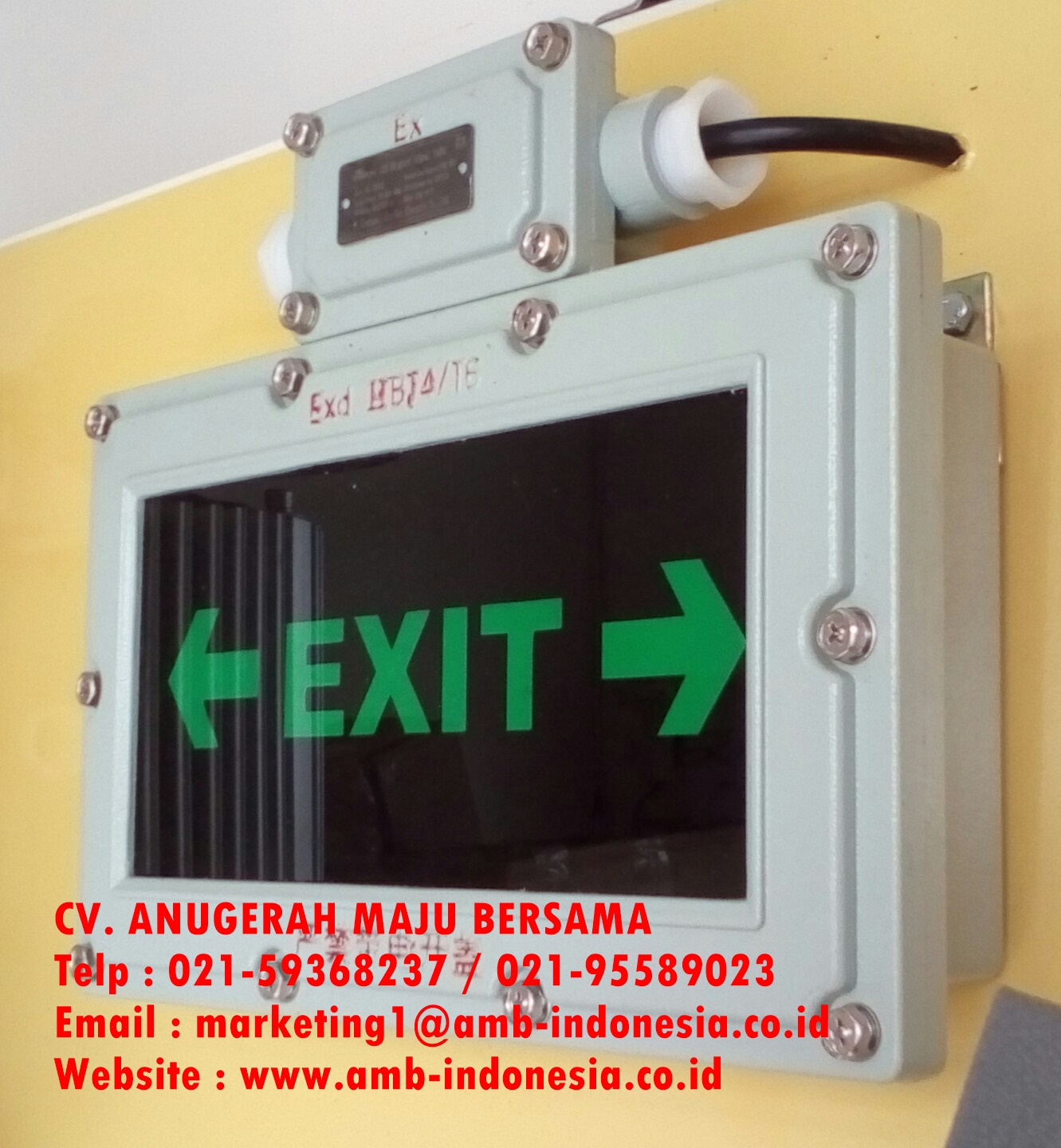 Qinsun Led Explosion Proof: Jual Lampu Led Emergency Exit Lamp ...