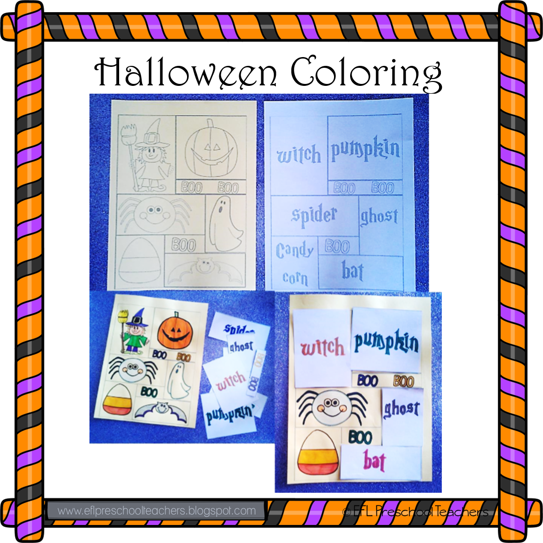 ESL/EFL Preschool Teachers: Halloween Unit Resources for Kindergarten ...