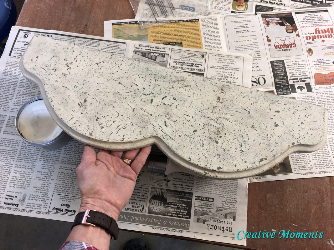 Venetian Plaster Shelf