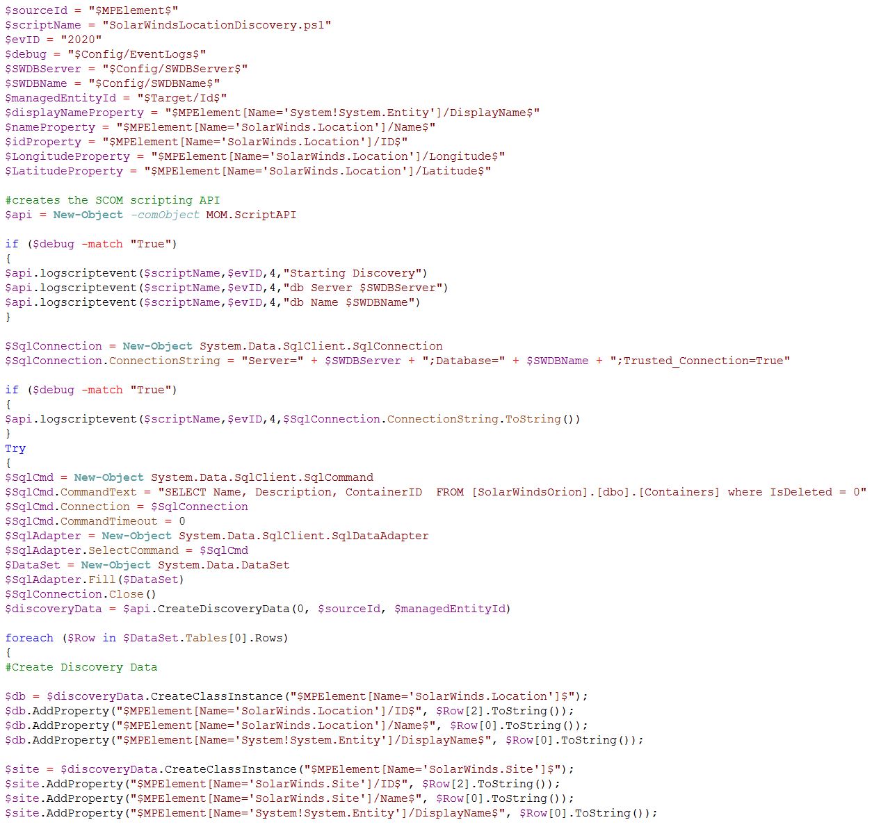 SCOM Management Pack Development: SolarWinds Management Pack ...
