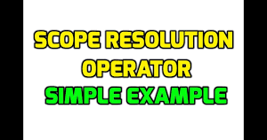 Scope resolution operator in C++ ~ Code Vidyalay