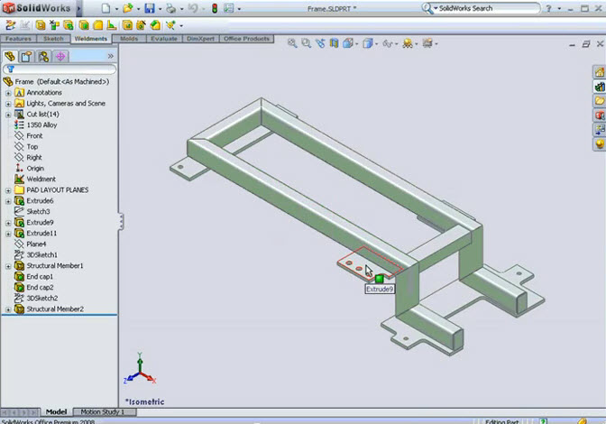 How to separate pieces Solid Bodies in a Weldment Cut List for Drawing ...