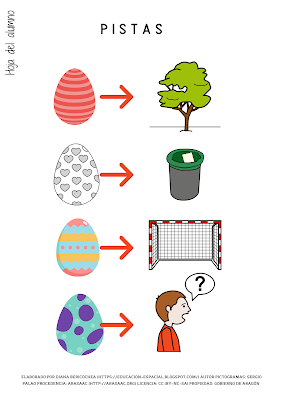 Juego de grupo: Búsqueda de los huevos de Pascua