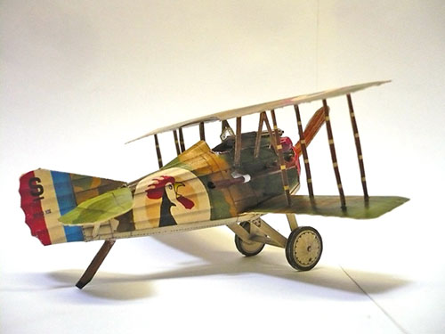 SPAD S.XIII Biplane Paper Model | Paperized Crafts