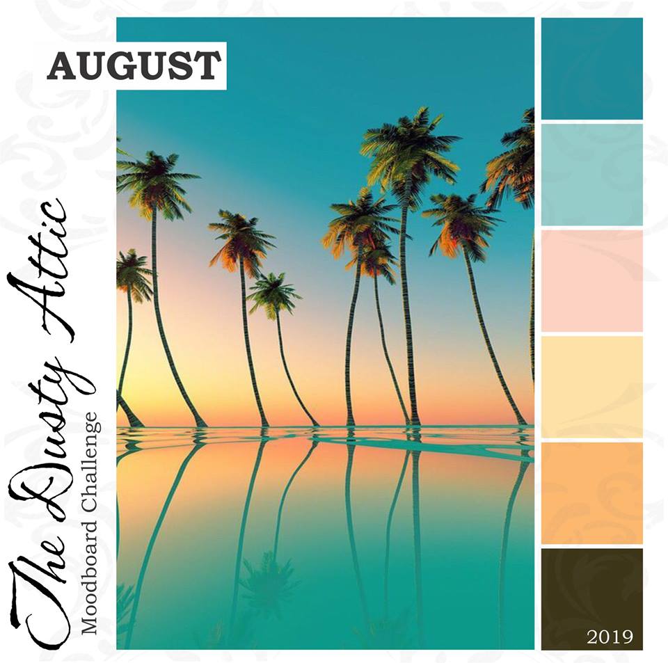 JOEY'S SCRAP CORNER: Summer Sunshine - August Mood Board Dusty Attic