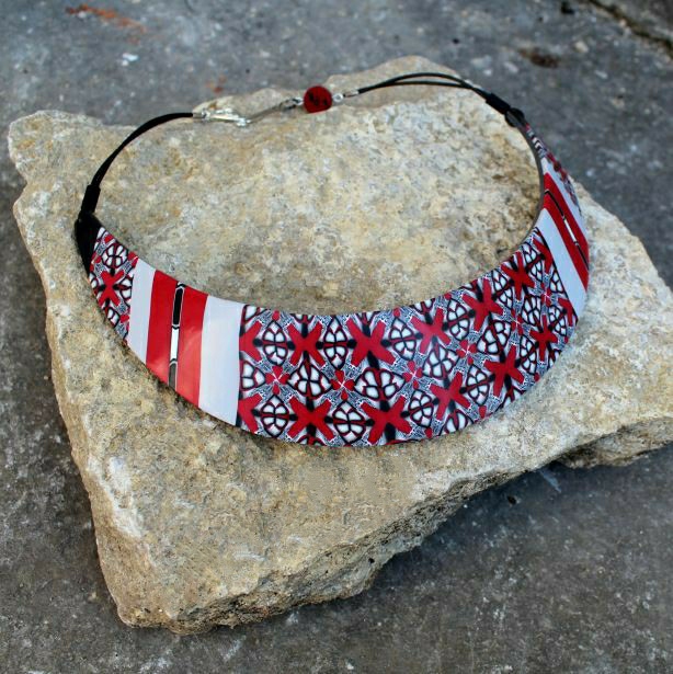 Fabric chocker necklace