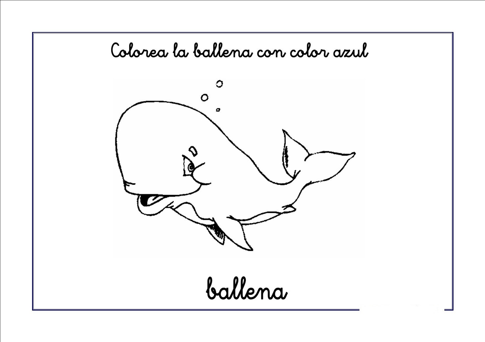 .: Dibujos para colorear en azul