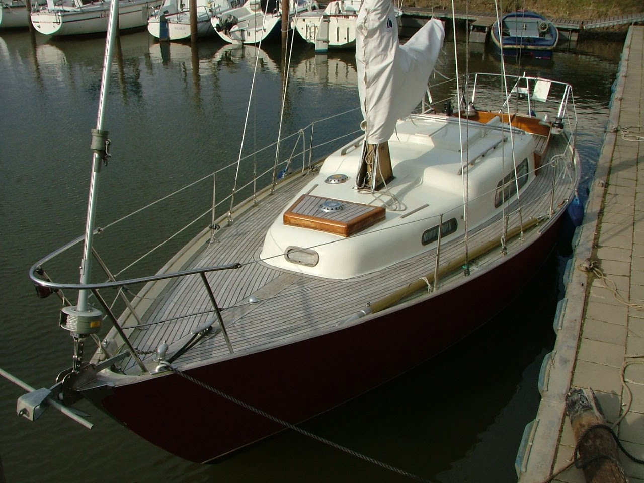 "Old Vic" Victoire 28 s-spant: Een high aspect fok op een Victoire 28