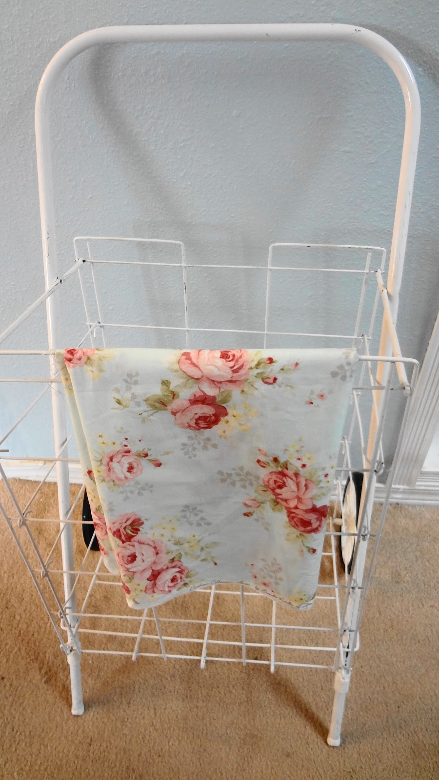 For the love of white: Carting off in style....