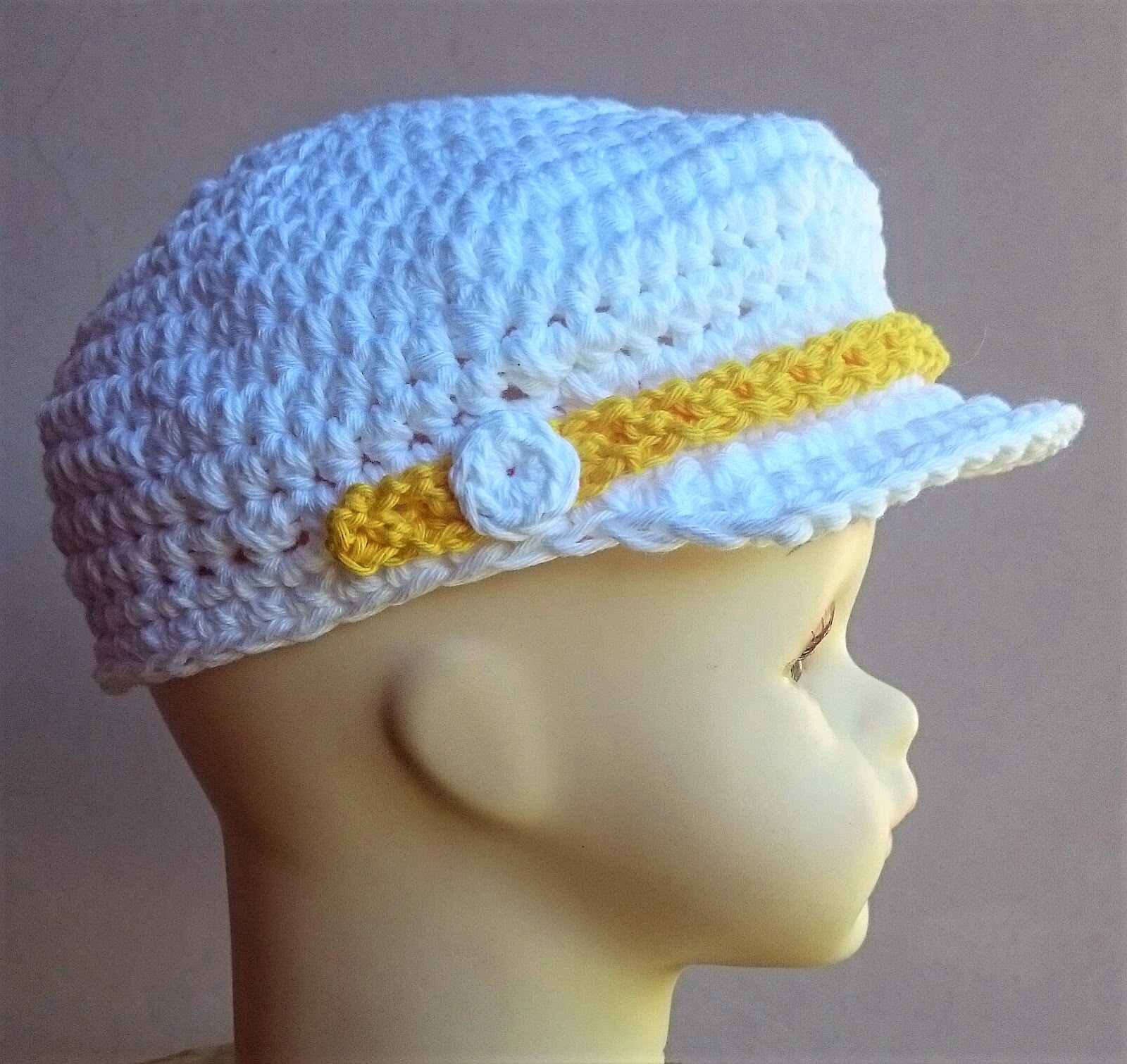 JANBRAZIL: Boné em crochê/crochet cap