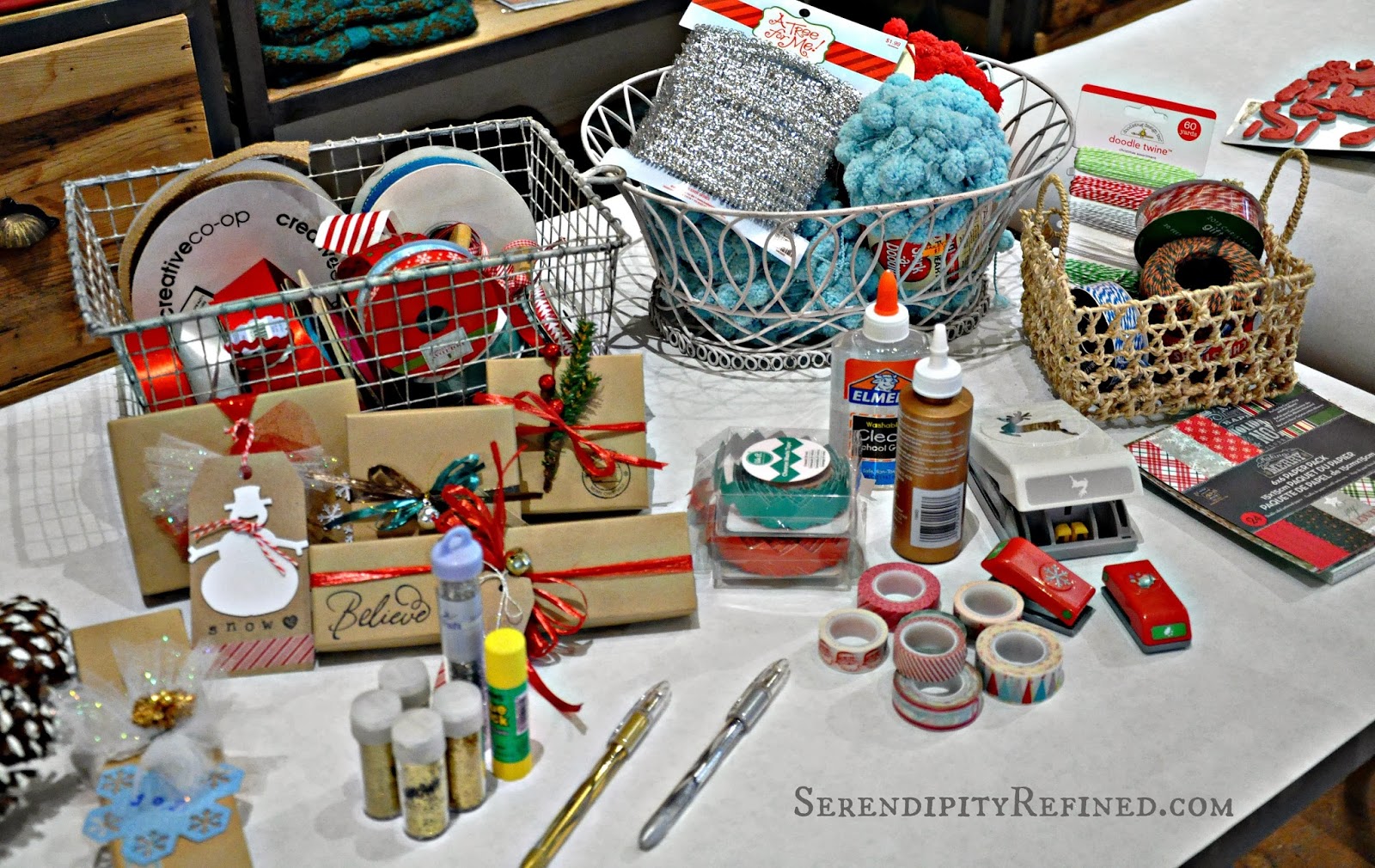 Serendipity Refined Blog: Holiday Gift Tag Ideas and Workshop Photos