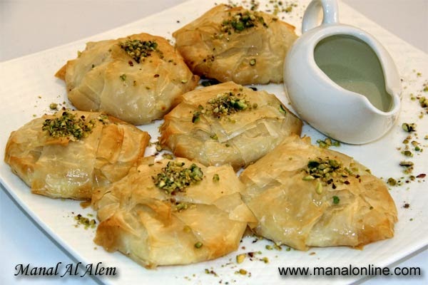 Broiled Filo Rounds Recipe | Arabic Food Recipes