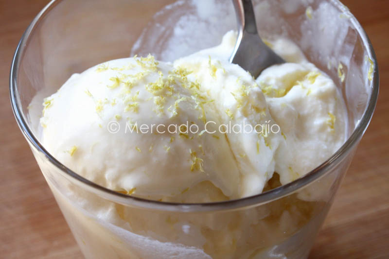 Helado fácil de crema fresca (crème fraîche) | Mercado Calabajío