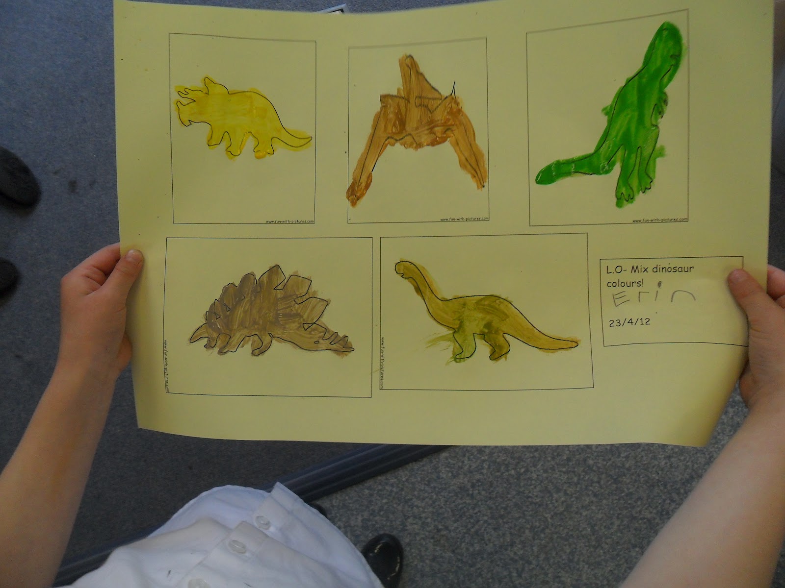 Begbrook Primary School Year 1: What colour were dinosaurs?