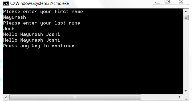 Reading & Writing to Console