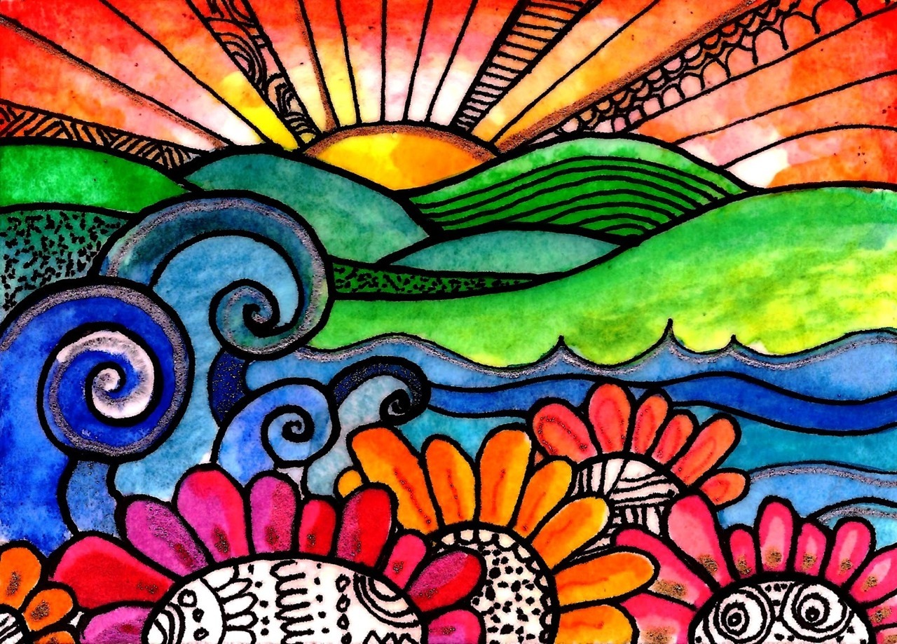 Elements of the Art Room: 4th grade Robin Mead Landscapes