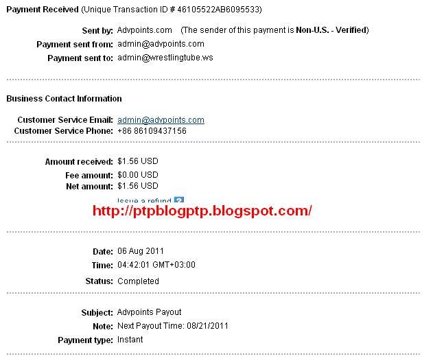 Pay To Promote Guide: Payment proofs