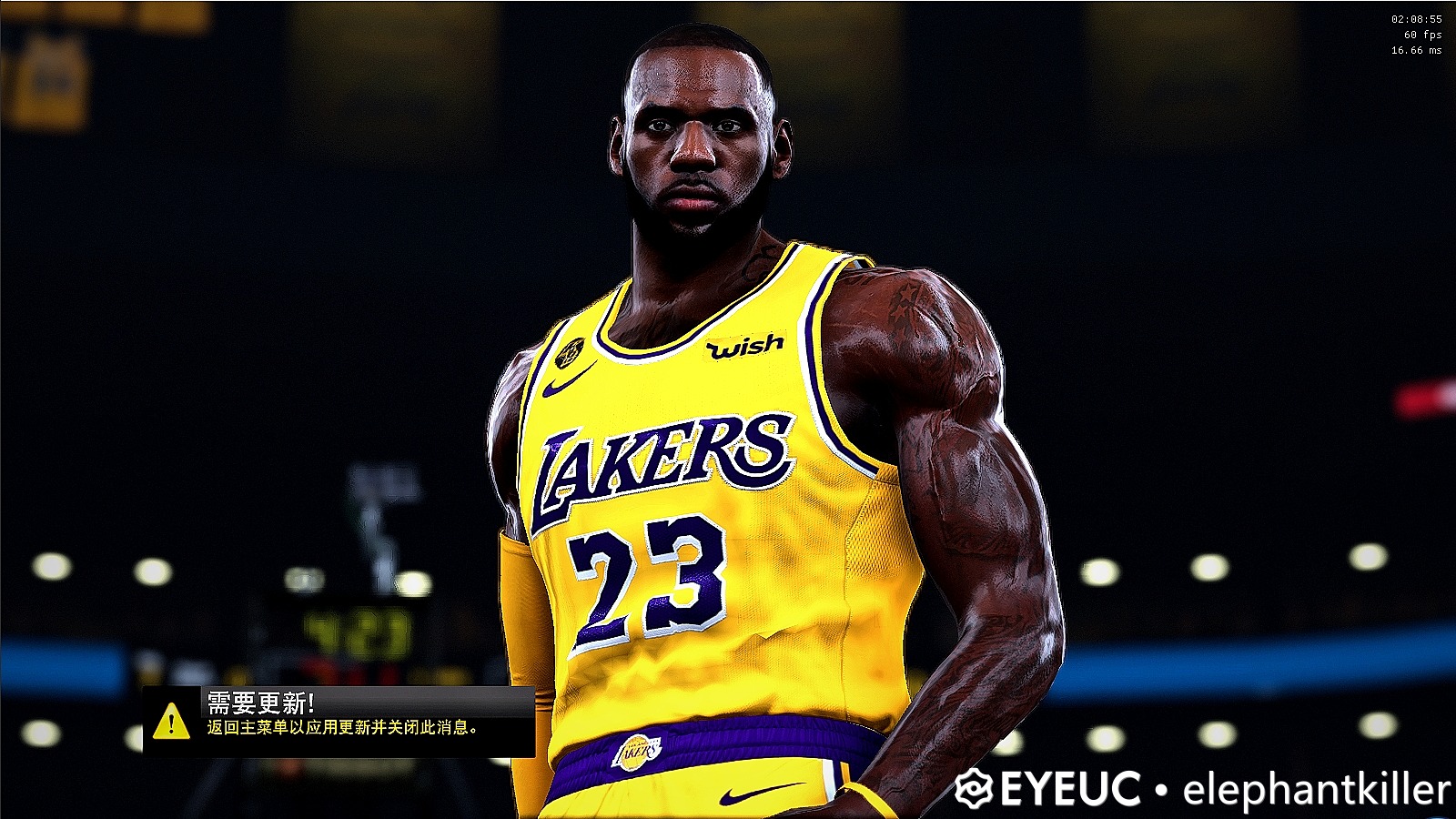 Lebron James Cyberface and Body Model by Elephant Killer [FOR 2K21]