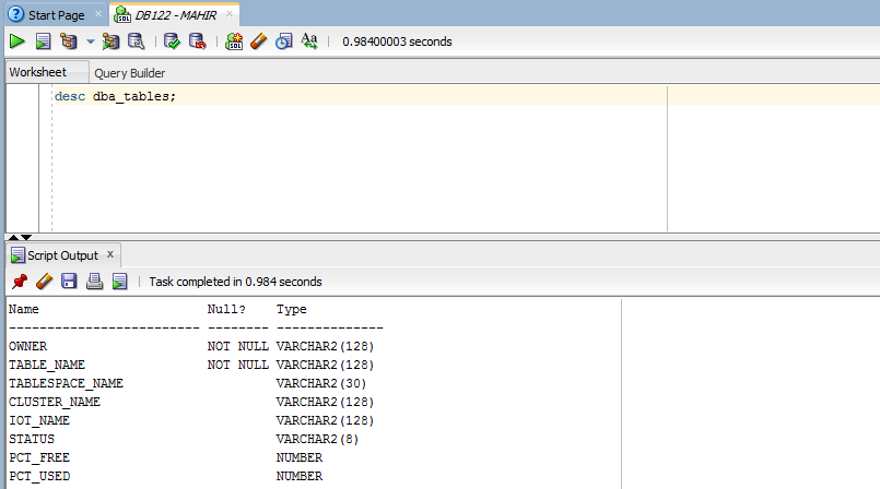 Oracle Table Name Length