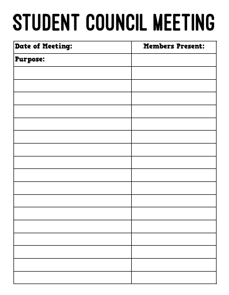 Student Council Meeting