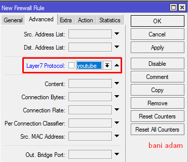 Cara memblokir situs menggunakan layer 7 di mikrotik - Tutorial Master