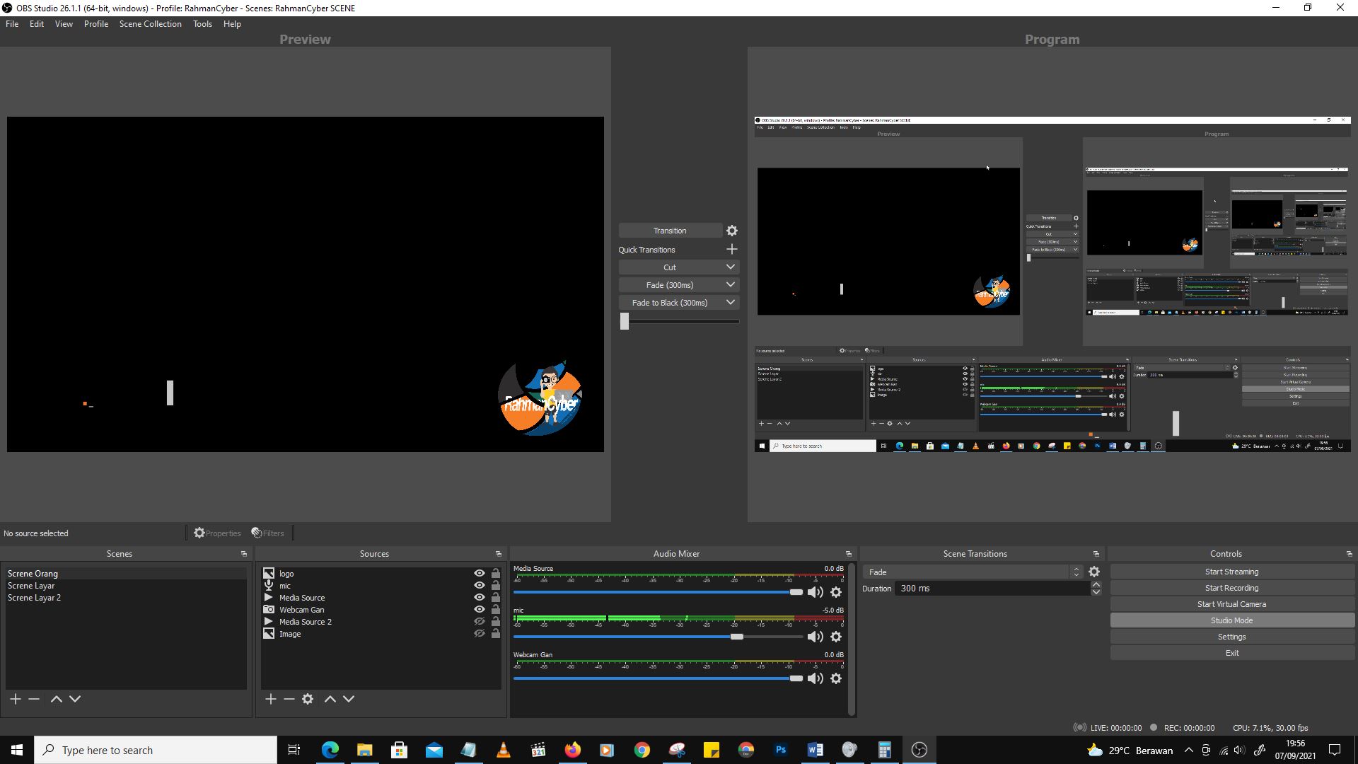 How to Change OBS Stream Software's Default Display - MyShortTips