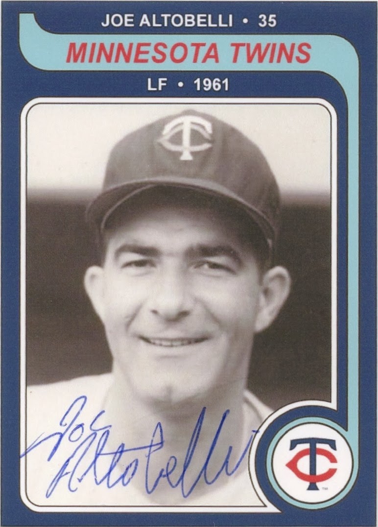 Minnesota Sports Autograph Project: JOE ALTOBELLI