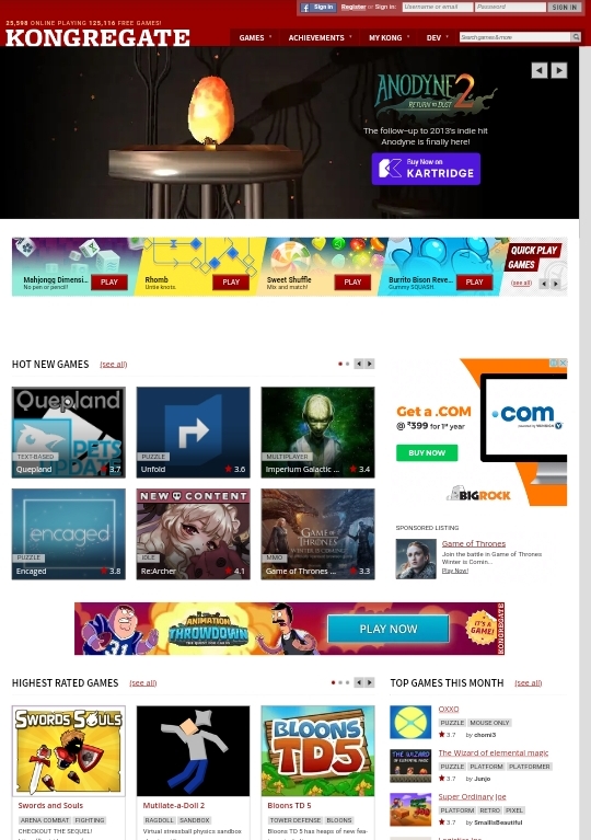 Best top 10 websites to play online games now for free ~ Free online games