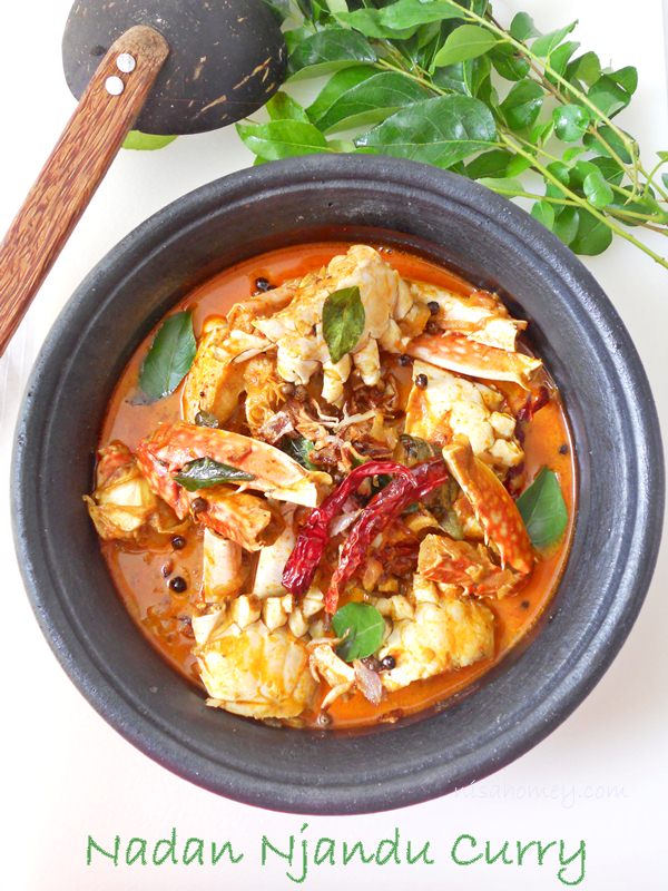 Nadan Njandu Curry / Kerala Crab Curry