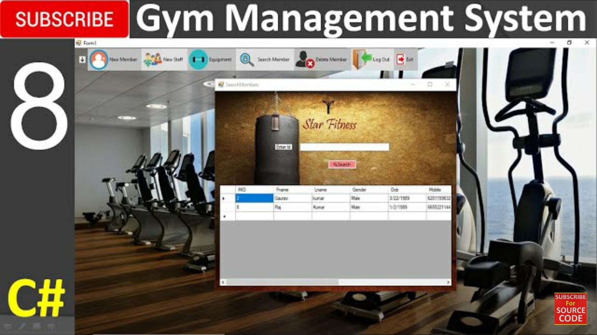 Gym Management System project | using c# (.net) and sql database