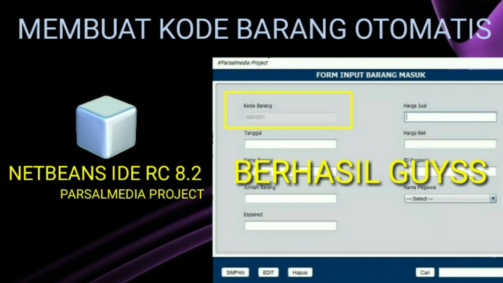 Mau Tau Caranya Membuat Kode Barang Otomatis Di Java Netbeans