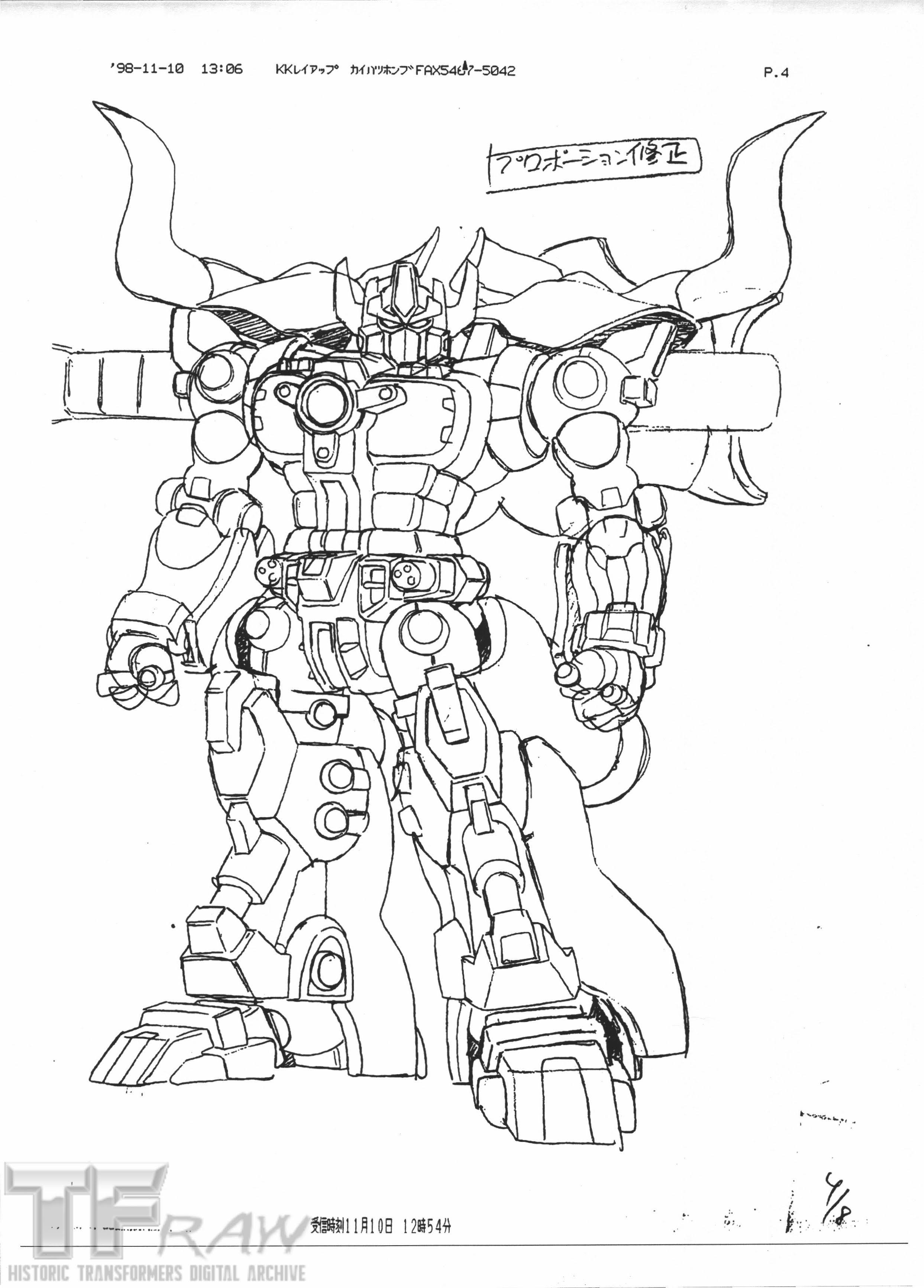 Beast Wars Neo Model Sheets