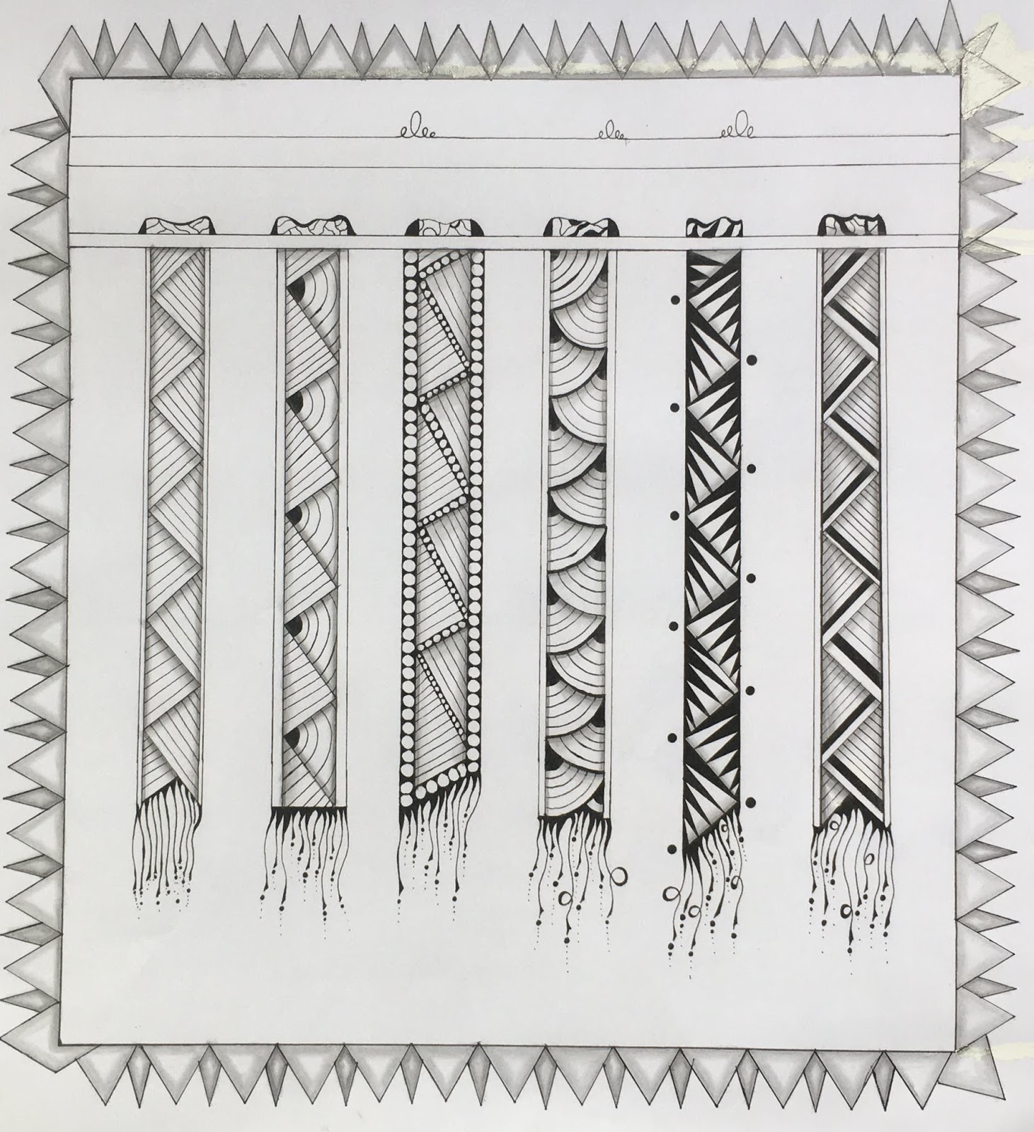 Zentangle Zone: 5/22/20 Shattuck Tangle