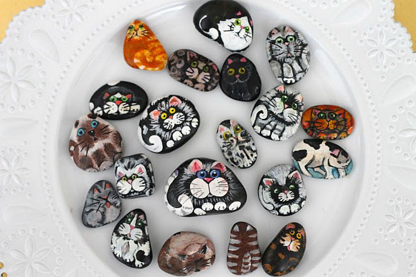 Where Your Treasure Is: How to Paint Cats on Rocks
