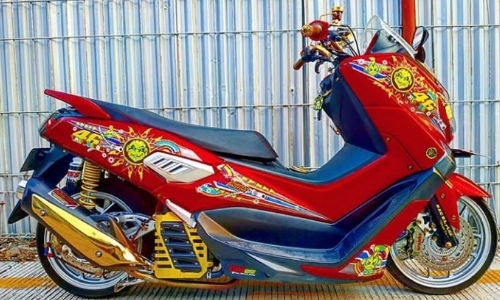 Modifikasi Nmax Hitam, Putih dan Abu Abu Terbaru 2020 - Dudungmaman07