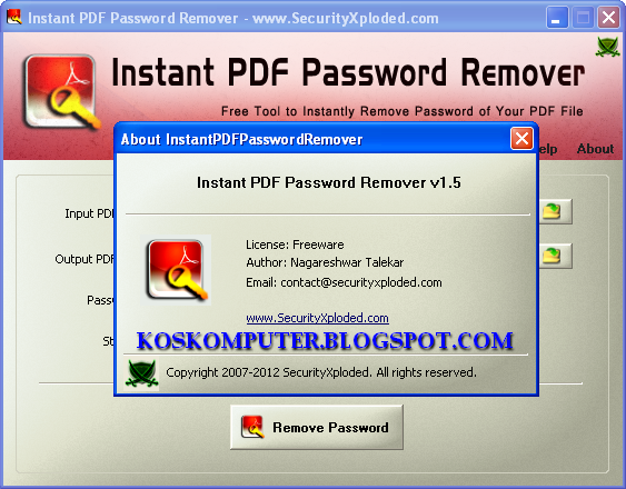 Windows Komputer Instant PDF Password Remove V1 5 windows-komputer-instant-pdf-password-remove-v1-5