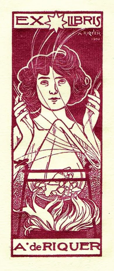 Ex Libris Argentina: Alexandre de Riquer i Ynglada. España (1856-1920)