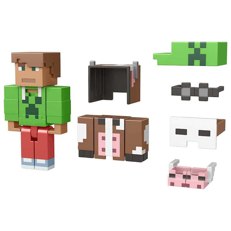 Minecraft Hoodie + Mooing Hoodie Creator Series Figure | Minecraft Merch