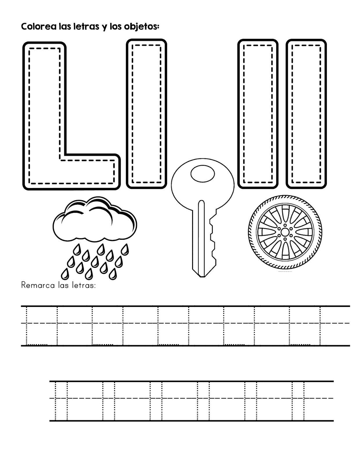 Abecedario para colorear | Materiales Educativos para Maestras