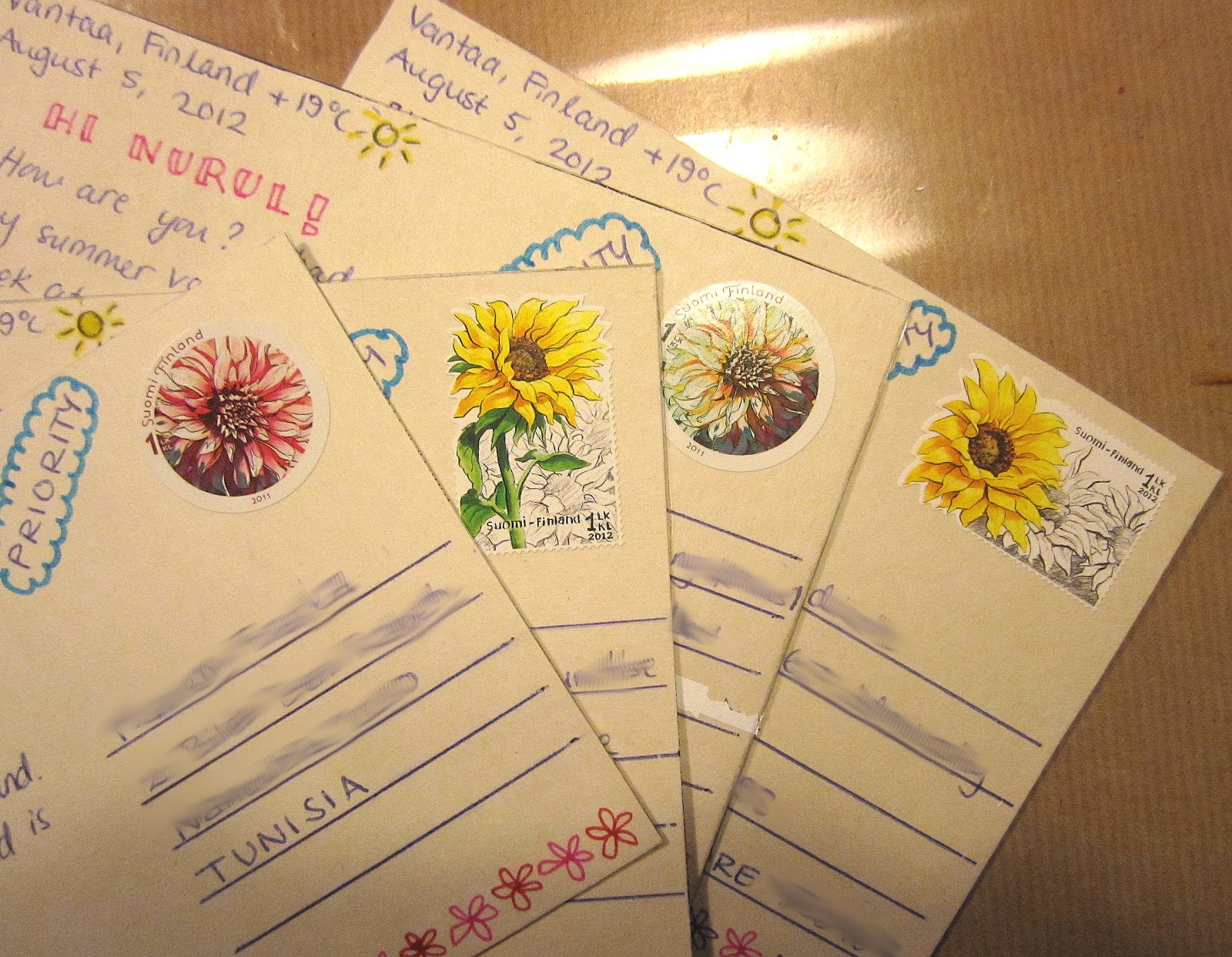 Circus Elephants at the Beach | Handmade Postcards