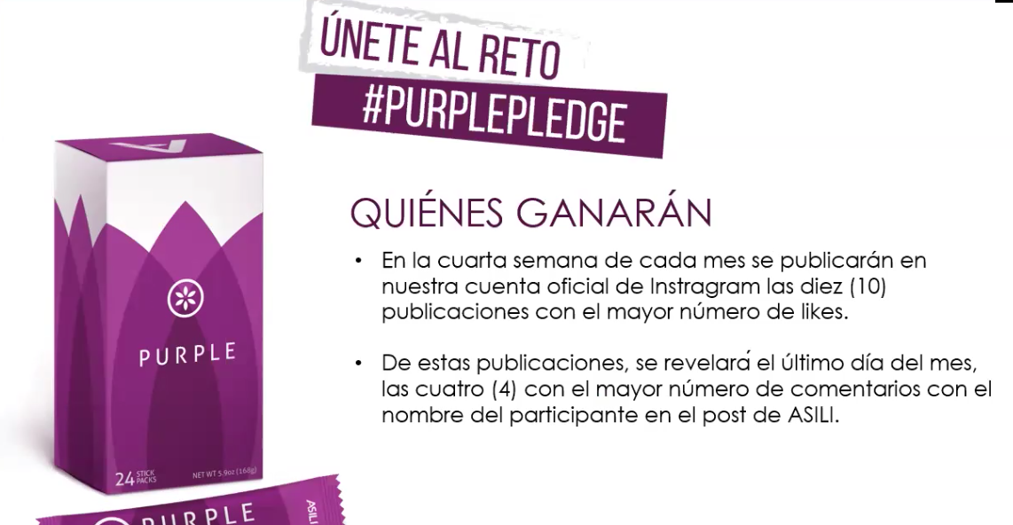 RETO 12 DIAS PURPLE PLEDGE