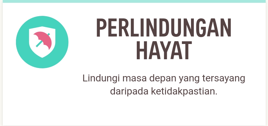 Takaful, Diri Dan Keluarga: PRODUK AIA TAKAFUL (PERLINDUNGAN HAYAT)