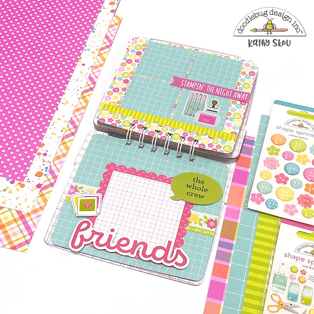 Doodlebug Design Inc Blog: CUTE & CRAFTY SHAPED MINI ALBUM | with Kathy